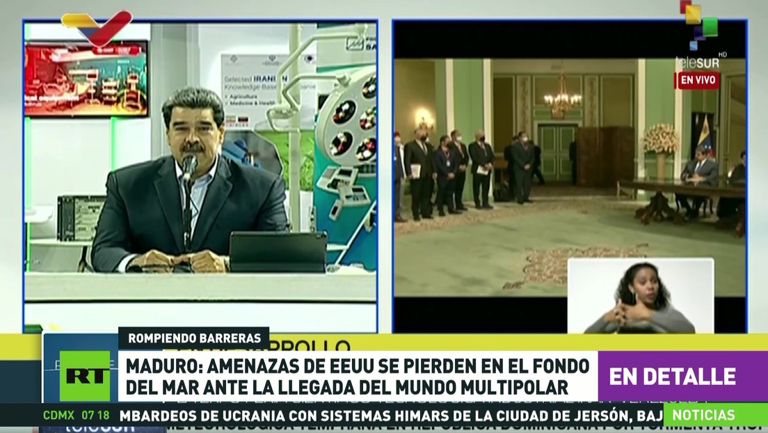 Maduro: Las amenazas de EE.UU. son insensatas ante la llegada del mundo ...