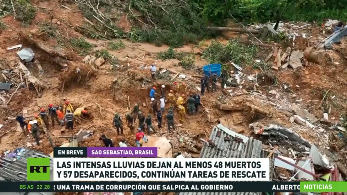 Intensas lluvias dejan en Brasil al menos 48 muertos y 57 desaparecidos ...