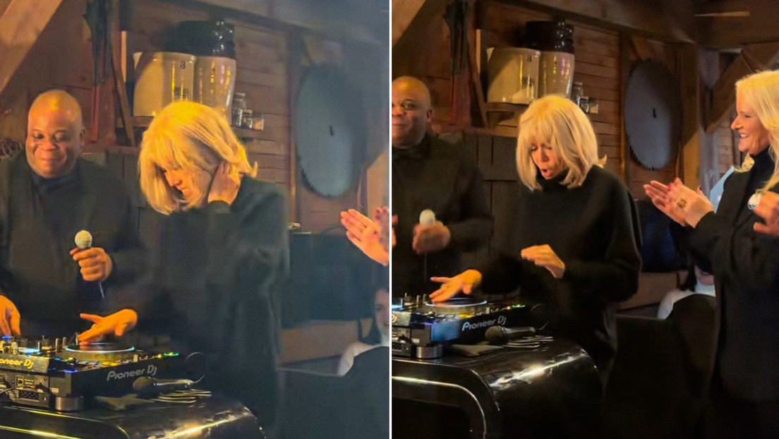 Brigitte Macron improvisa como DJ y baila en una discoteca de ...