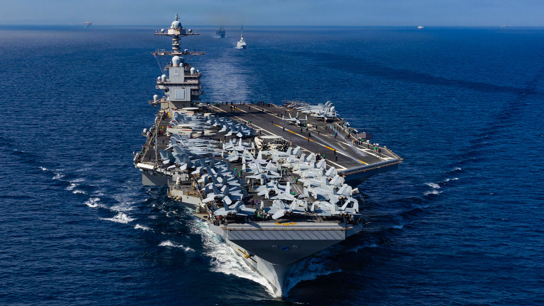 El portaviones USS Gerald R. Ford llega a Creta para realizar ...